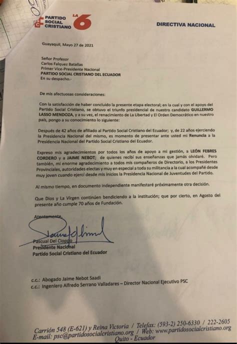 Alfonso Xavier Harb Viteri On Twitter Ultima Hora Pascual Del Cioppo