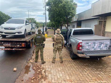 BPFron e NEPOM PF Recuperam Veículo Furtado e Apreendem Cigarros