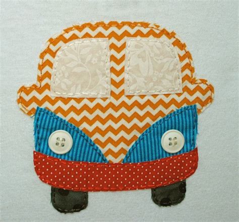 VW Bus appliquè design Applique designs Handmade Applique