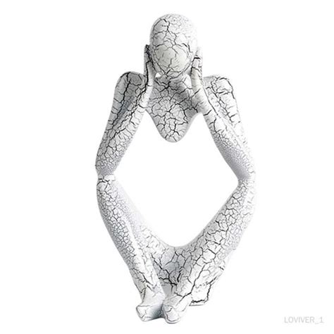 Statue de penseur en résine moderne Figurines Sculptures à