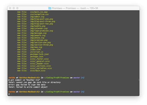 Git Can T Make A Commit Because Cannot Run Gpg No Such File Or