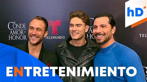 El Conde Amor y Honor Elenco se reúne para el estreno hoyDía
