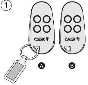 CAME TOP44FGN Four Button Fixed Code Instruction Manual