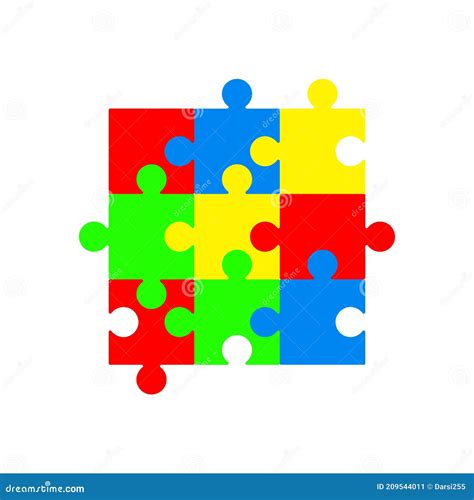 Cone De Quebra Cabe A Colorido Isolado Na Ilustra O Do Vetor De