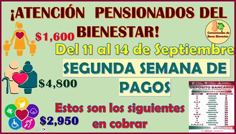 SEGUNDA SEMANA DE PAGOS Para Estos Pensionados Del Bienestar Montos