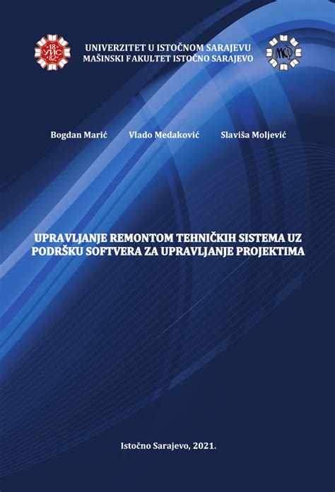 PDF Upravljanje remontom tehničkih sistema uz podršku softvera za