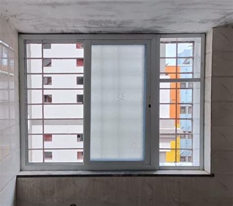 Aluminium Powder Coated 3 Track White Aluminum Sliding Window Size