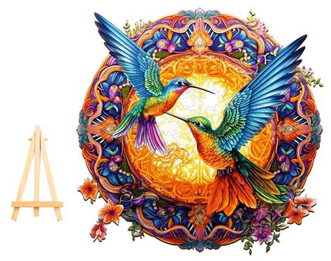 Puzzle Drewniane Dla Doros Ych Du E Element W Mandala Drewniane