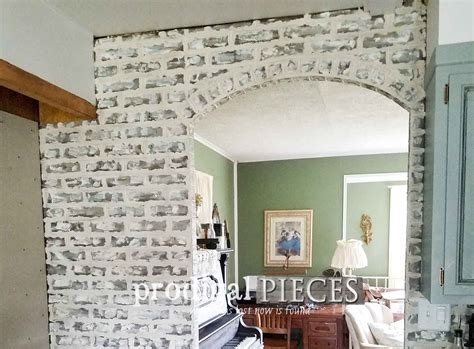 DIY Faux Brick Tutorial Budget Decor Prodigal Pieces Faux Brick