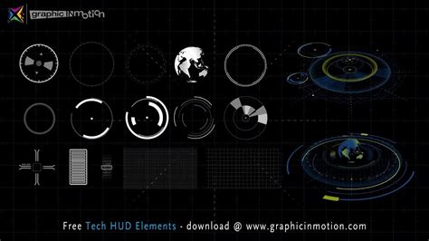 Free High Tech Hud Elements Model Kit After Effects Project Youtube