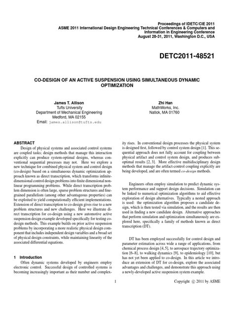 detc2011 48521 co design of an active suspension using simultaneous dynamic optimization pdf