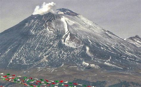Volcán Popocatépetl actividad volcánica del 4 de noviembre del 2022