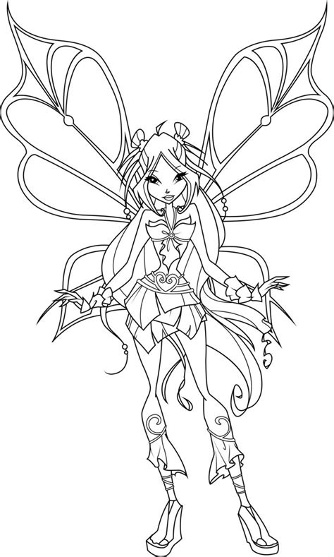 Winx Club Bloom Harmonix Coloring Pages