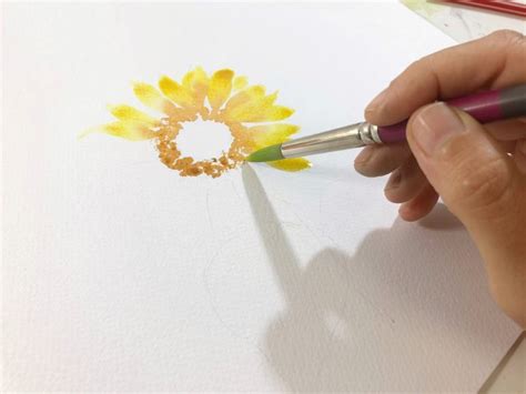 10 Steps To Painting A Loose Sunflower
