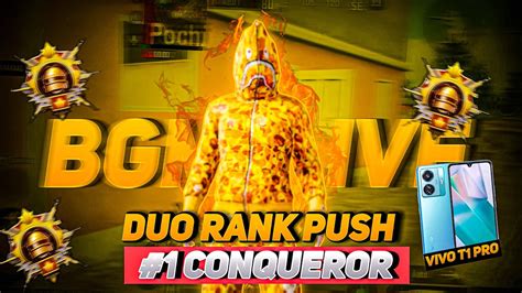 Platinum To Conqueror Rank Push Bgmi Duo Rank Push Day 1 YouTube
