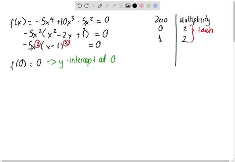 solved for each polynomial function given a list each real zero and its multiplicity b