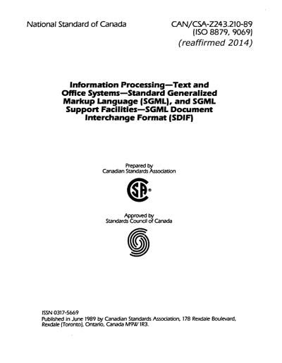can csa z243 210 89 r2014 information processing text and office systems standard