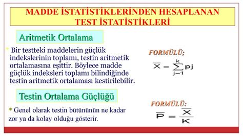Madde İstatistikleri Metin Özkan Doç Dr ppt indir