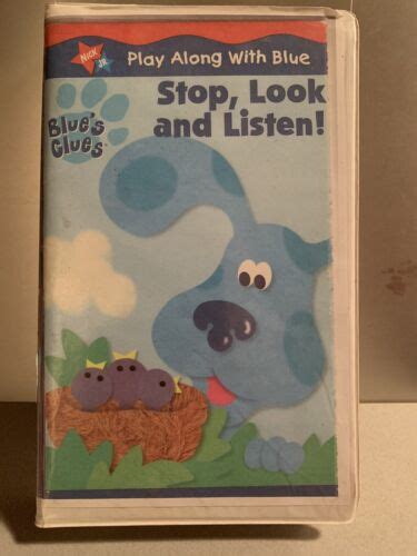 Blue S Clues Stop Look And Listen VHS 2000 Nick Jr Nickelodeon