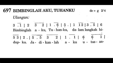 BIMBINGLAH AKU TUHANKU Puji Syukur No 697 YouTube