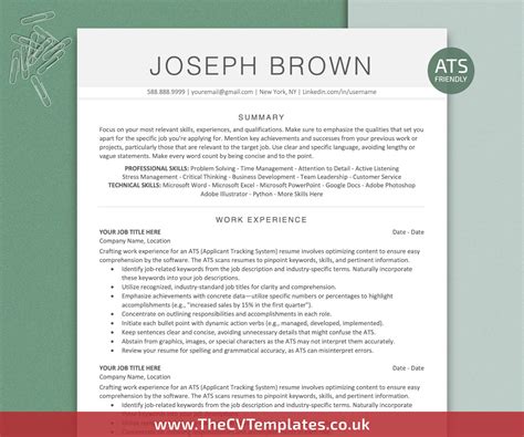 Resume Templates 2024 Ats Friendly Resume Nady Tallou