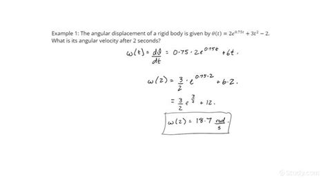 calculating an instantaneous or final angular velocity of an object with non uniform rotational