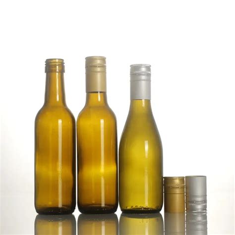 187ml 188ml Burgundy Bottle Glass Wine Bottle With Screw Cap In Stock
