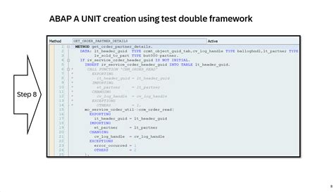 sap abap central writing abap unit using test double framework doc
