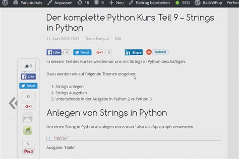 Python programmieren lernen für Anfänger Praxis Kurs