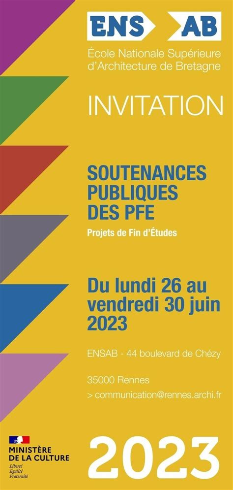 Soutenances publiques des Projets de Fin d études