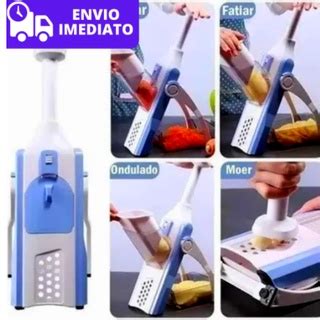 Cortador Fatiador Mandoline Multifuncional 5 Funções para Cortar Batata