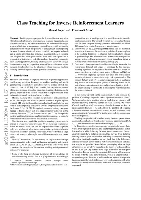 pdf class teaching for inverse reinforcement learners