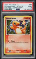 2004 Pokemon EX Fire Red Leaf Green Reverse Holo Charmander 57 PSA 9