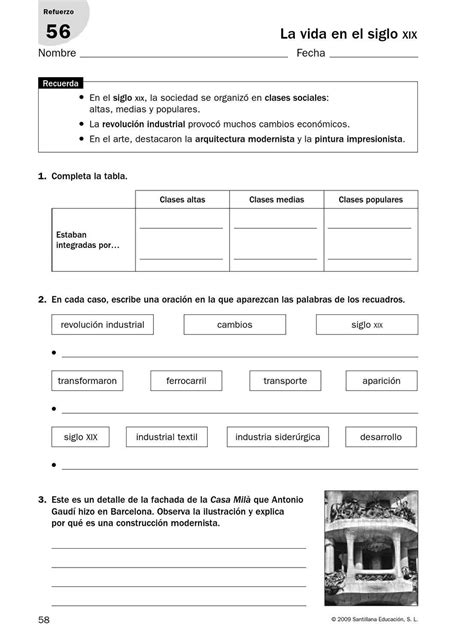 Fichas de refuerzo y ampliación 6º Examenes de primaria Ciencias