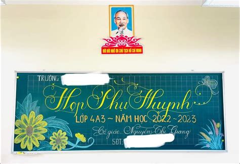 Mẫu trang trí bảng lớp họp phụ huynh 2022 Tìm đáp án giải bài tập
