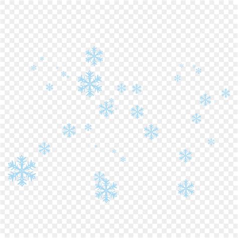 Blue Snowflakes White Transparent Beautiful Light Blue Snowflake