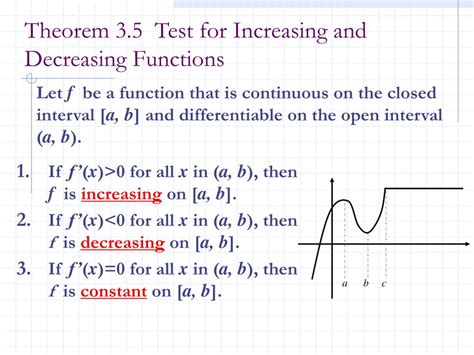 ppt 3 3 increasing and decreasing functions and the first derivative test powerpoint