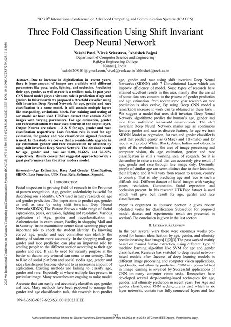 pdf three fold classification using shift invariant deep neural network