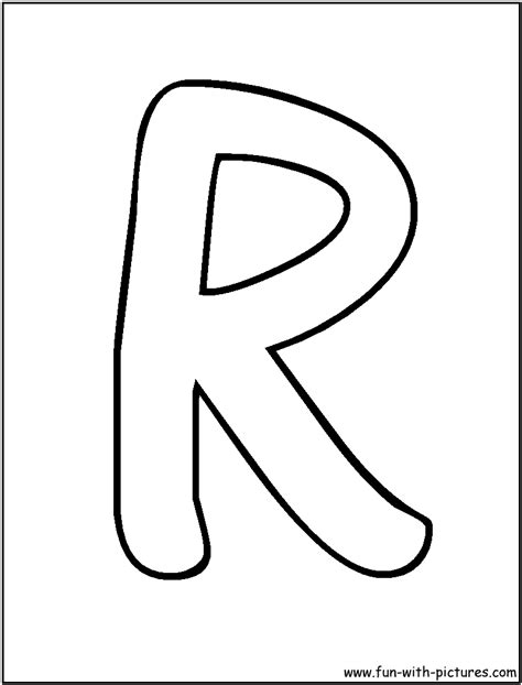 Bubble Letter R Printable NewNightHowl