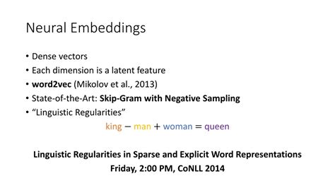 ppt dependency based word embeddings powerpoint presentation free download id 8914497