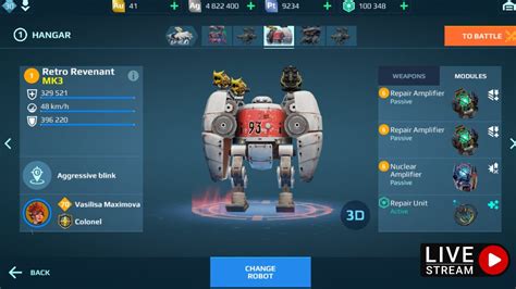 War Robots Live Stream Revenant What Are The Strongest Builds