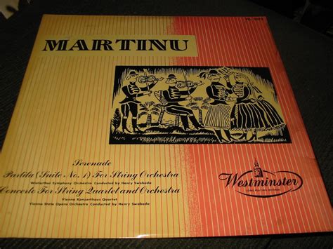 Martinu Serenade Partita Suite No For String Orchestra