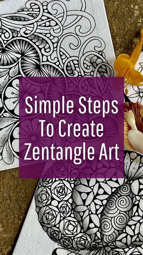 Create Zentangle Art With Simple Step By Step Instructions Zen Doodle