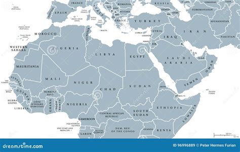 Cartina Muta Medio Oriente E Nord Africa Cartina Topografica Puglia