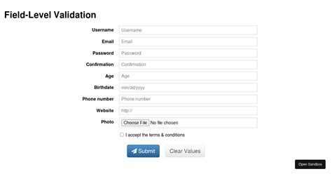Redux Form Field Level Validation Codesandbox
