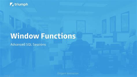sql window functions advanced sql sessions youtube
