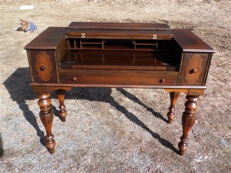 Antique Flip Top Desk With Drawers Antique Poster