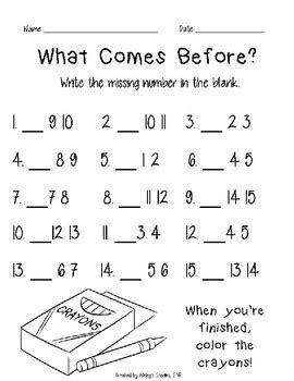 Find The Missing Numbers Worksheets For Grade Your Grade Math