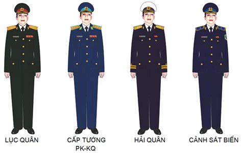 Quân phục sĩ quan quân nhân chuyên nghiệp Quân đội nhân dân Việt Nam