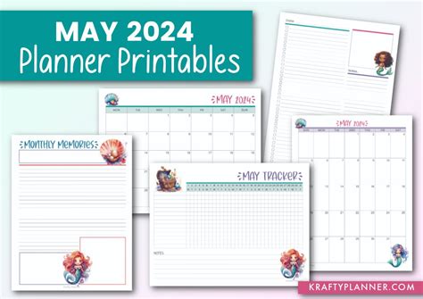 May Free Printable Planners Trackers Krafty Planner
